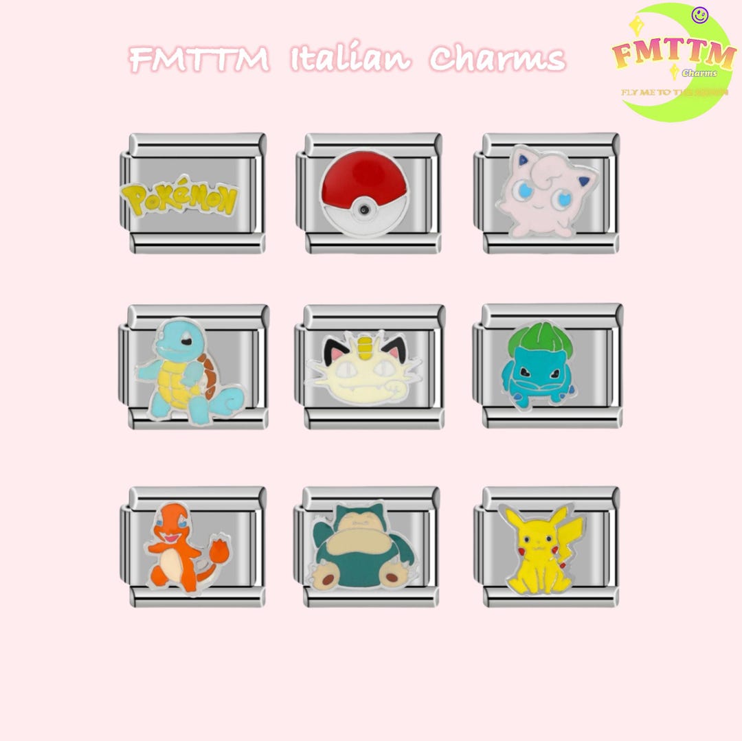Limited Edition Pokémon No. 1 Italian Charms Fits Classic 9mm ...