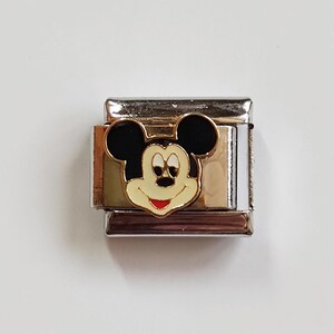 Limited Edition Disney Mickey Mouse Minnie Mouse Italian Charms Fits ...