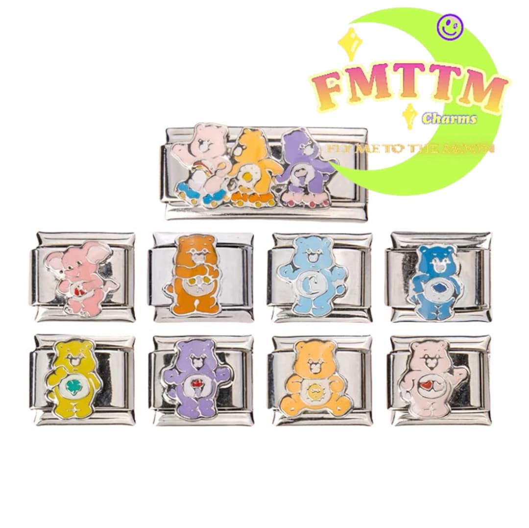 Fmttm-limited Edition Carebears Italian Charms Fits Classic 9mm ...