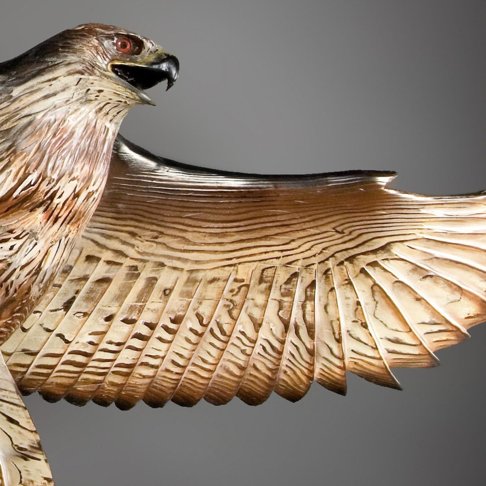 Hawk Woodcarving Flying Sculpture by Jason Tennant - Etsy