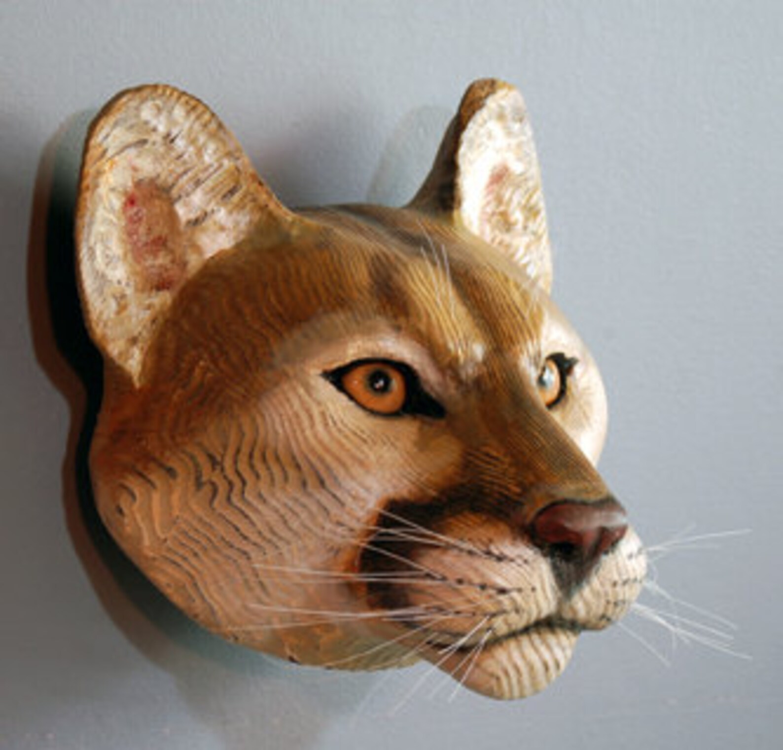 Mountain Lion Cougar Wood Sculpture Jason Tennant - Etsy