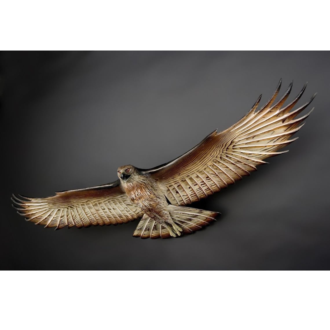 Hawk Woodcarving Flying Sculpture by Jason Tennant - Etsy