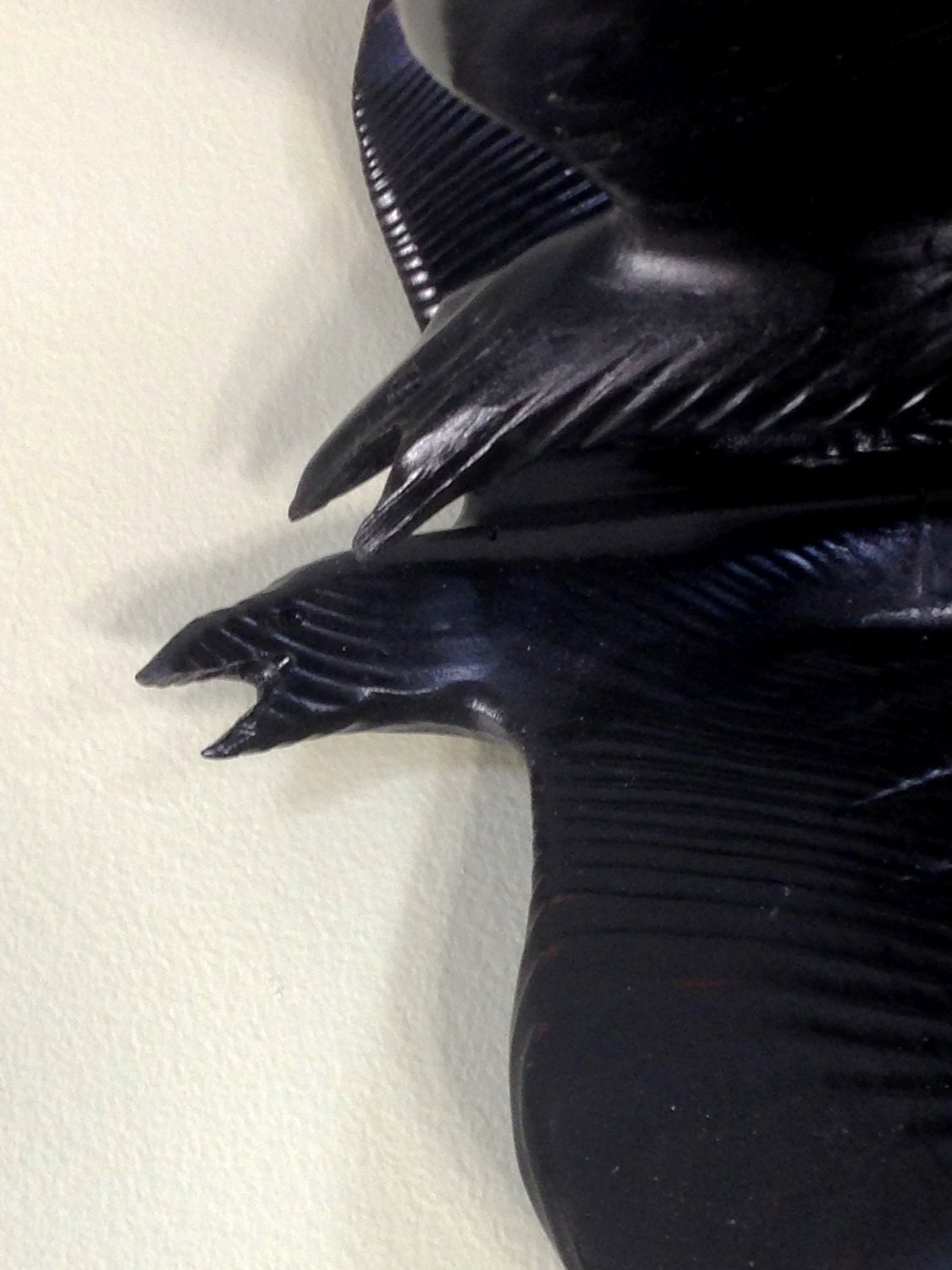 Crow Pair Flying Wood Sculpture Jason Tennant - Etsy