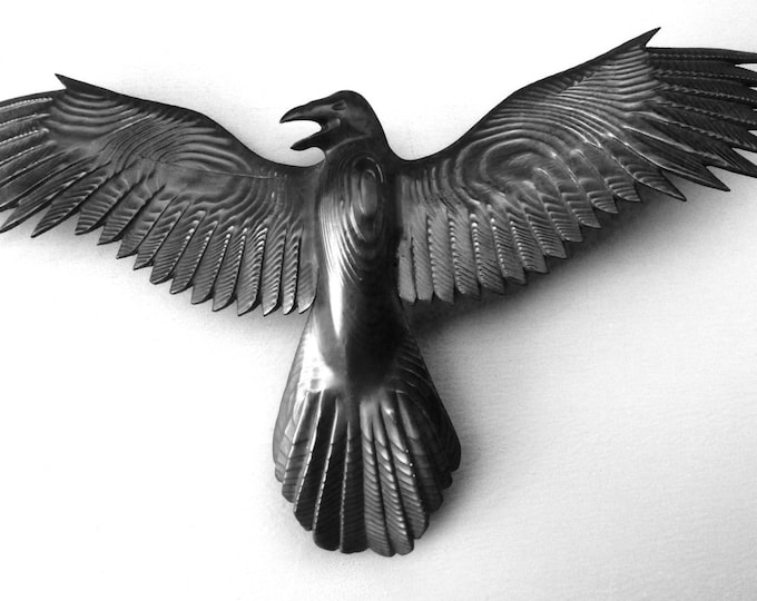 Raven Wood Carving 30 by Jason Tennant - Etsy