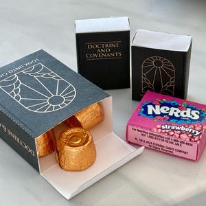 D&C Mini Scripture Candy Boxes | 2025 Look Unto Christ Theme for LDS ...