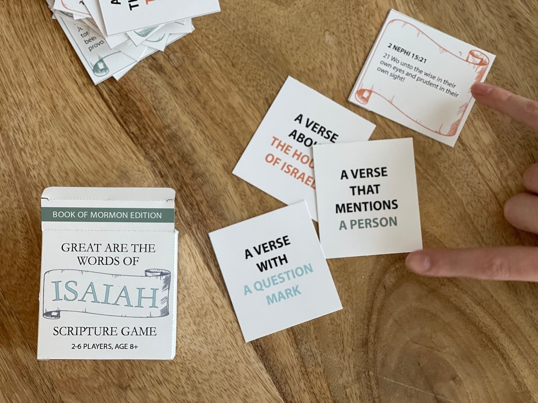 Understanding Isaiah Game | Book of Mormon Object Lesson | Great Are ...