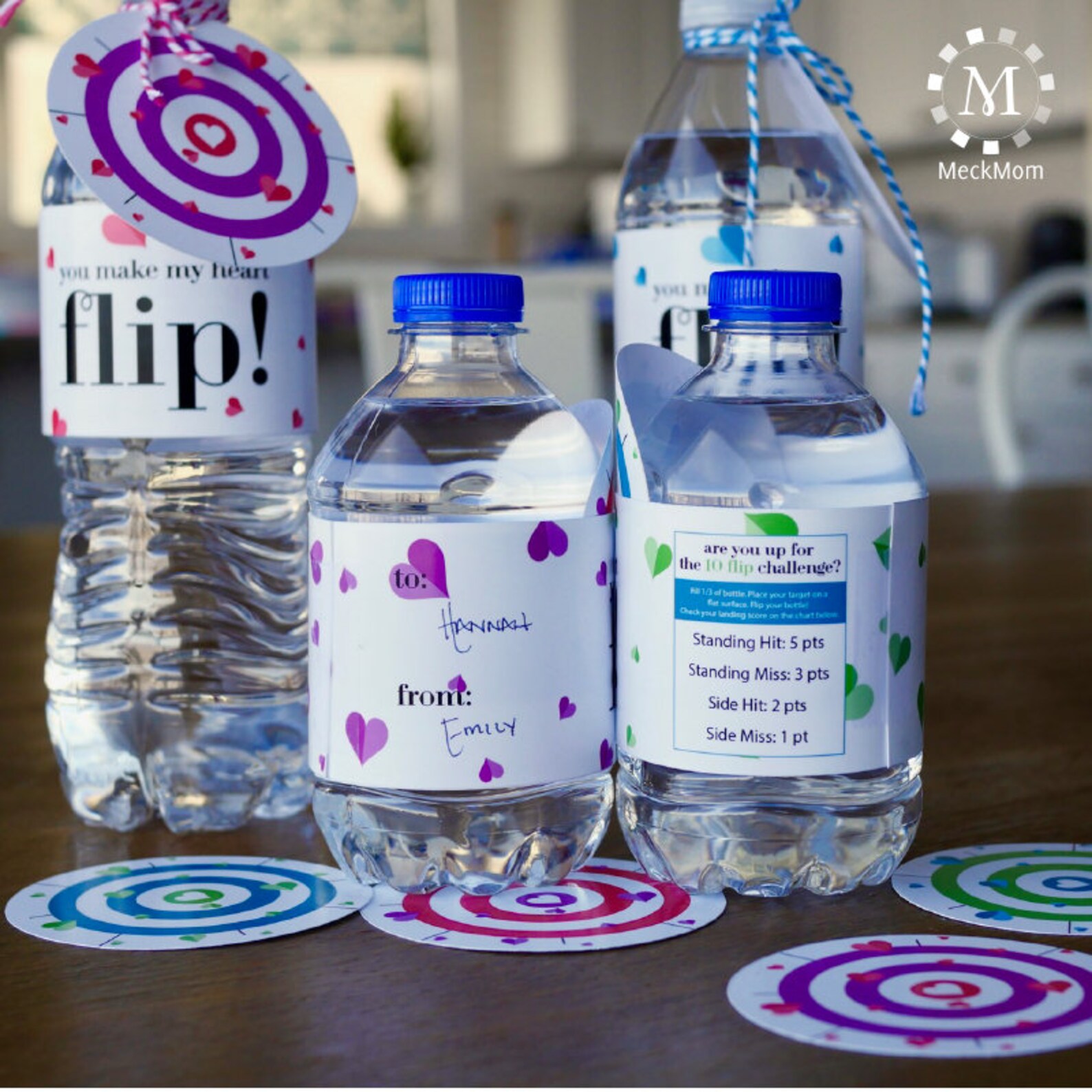 Water Bottle Flip Printable Valentines for Boys and Girls - Etsy