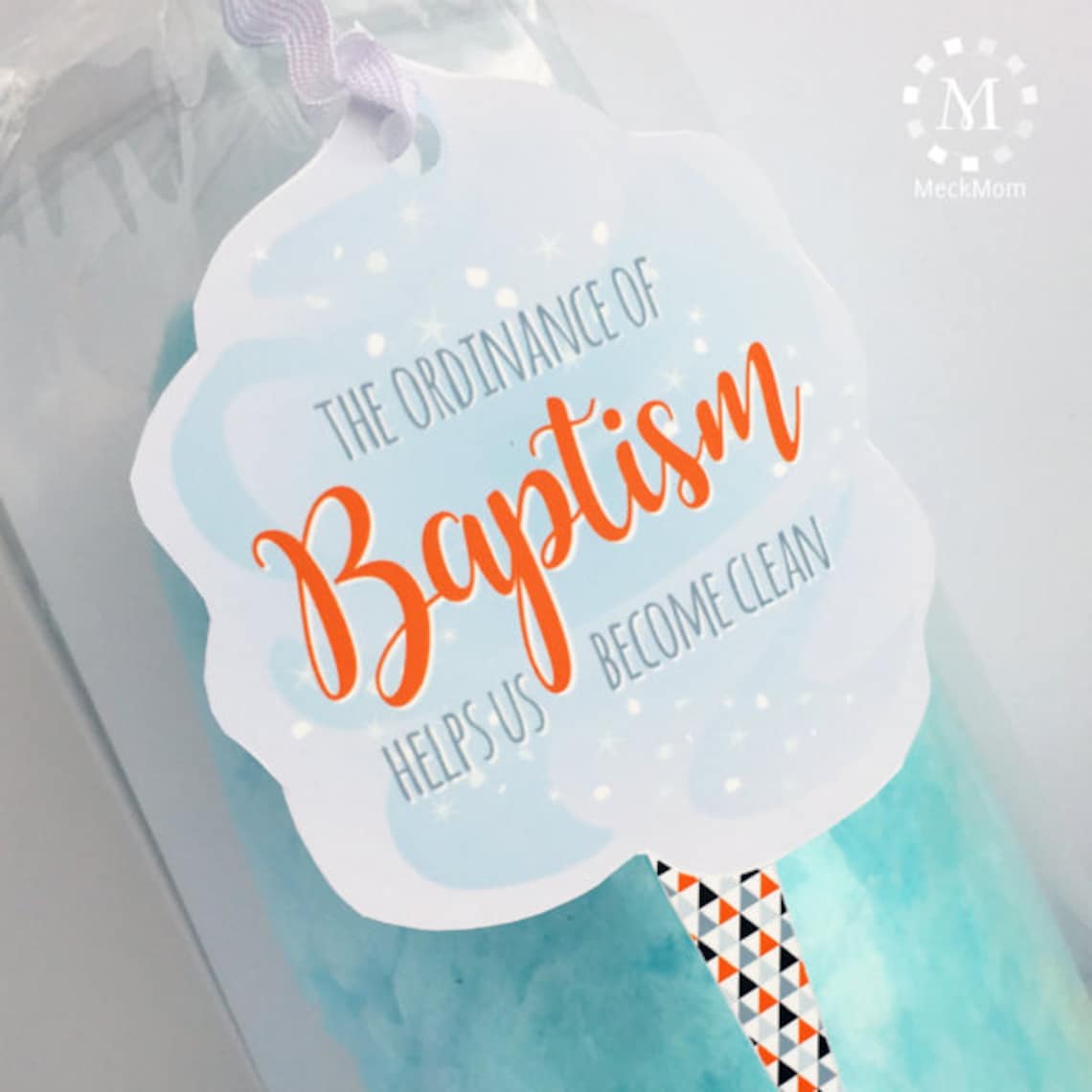 Baptism Talk Object Lesson: Cotton Candy Set for Boys - Etsy