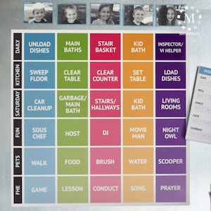 Family Job & Chore Chart Kit - Etsy
