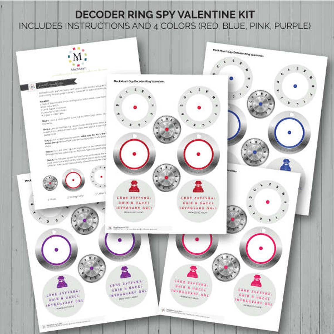 Secret Decoder Ring Valentines Spy Gear for Boys and Girls - Etsy