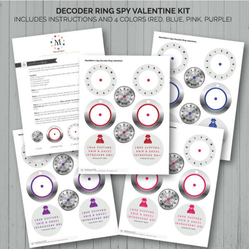 Secret Decoder Ring Valentines Spy Gear for Boys and Girls - Etsy