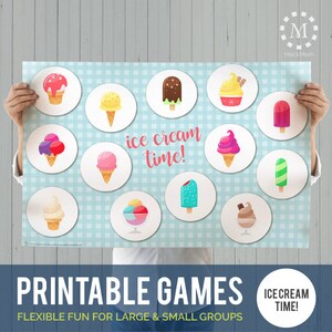 Printable Games: Ice Cream Time - Etsy