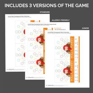 Thanksgiving Kids Table Game: Roll A Turkey - Etsy