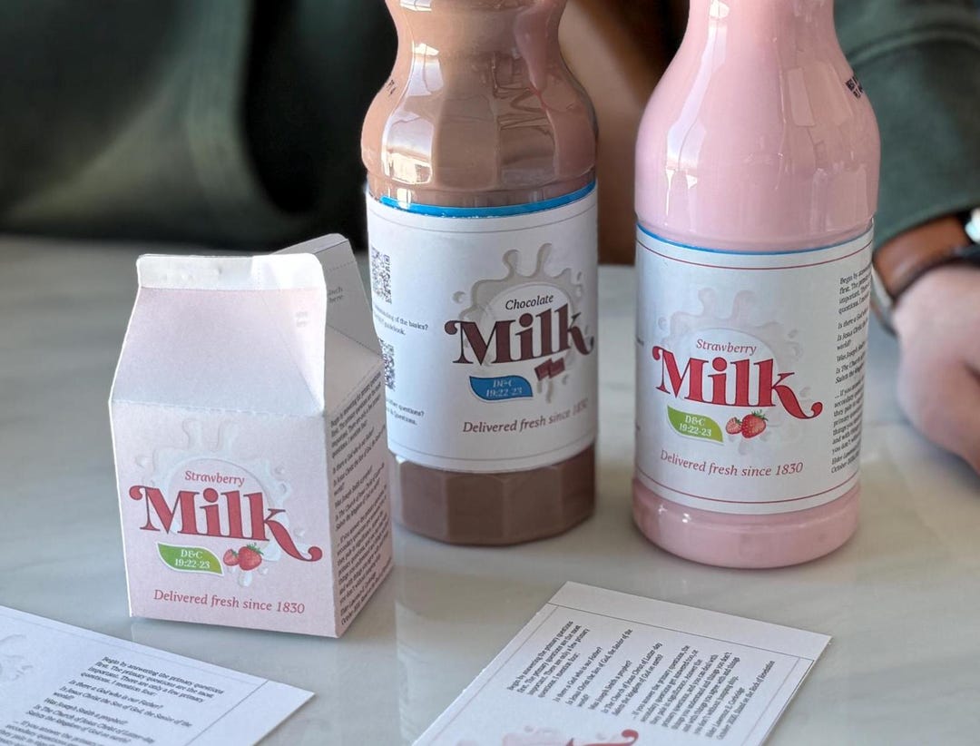 Milk Before Meat Cartons | Object Lesson on Missionary and Testimony ...