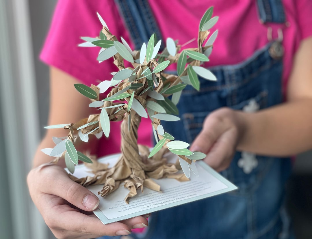 Allegory of the Olive Tree Craft | Book of Mormon Object Lesson Paper ...