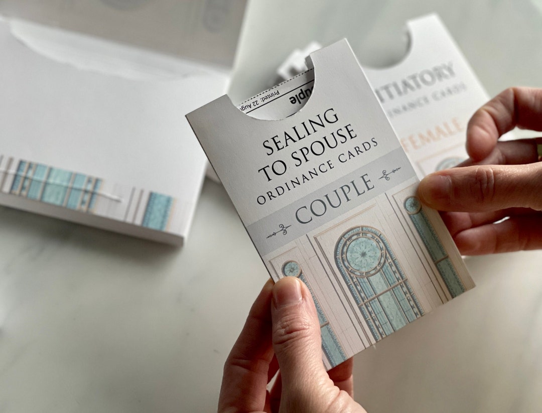 Temple Name Card Organizer | for Youth and Adults | Object Lesson ...