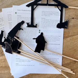 Shadow Nativity Play Kit | LDS Christmas Story Script and Characters ...