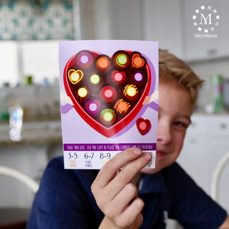 Printable Games: Box of Chocolates Challenge Valentine Party | Etsy