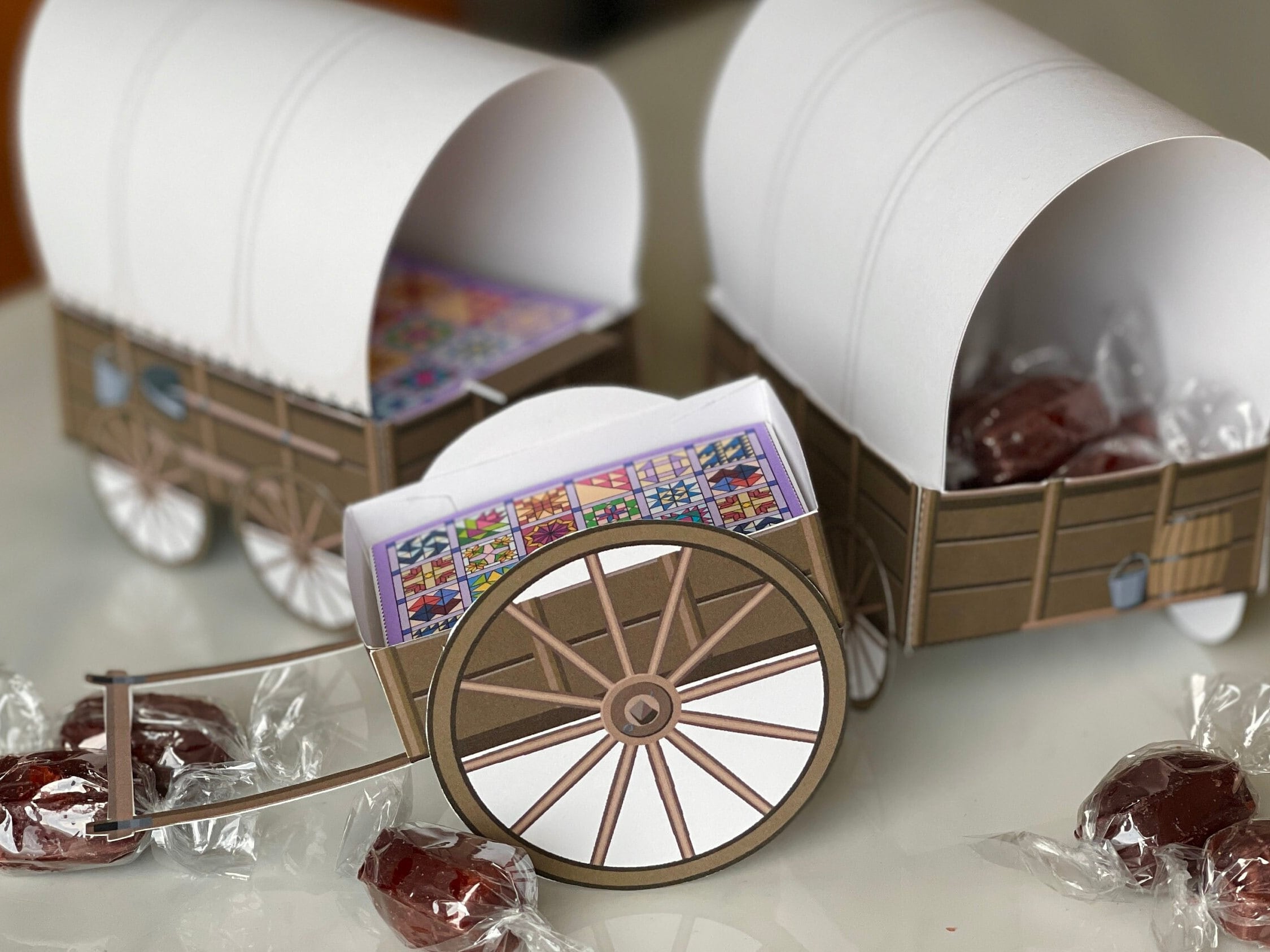 Covered Wagon Printable Stationery