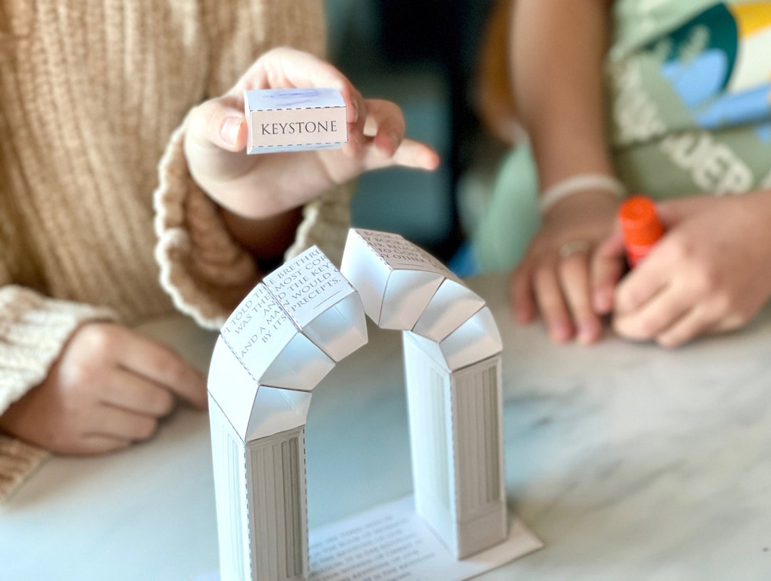 Keystone of Our Religion Arch | Object Lesson on Book of Mormon | Craft ...