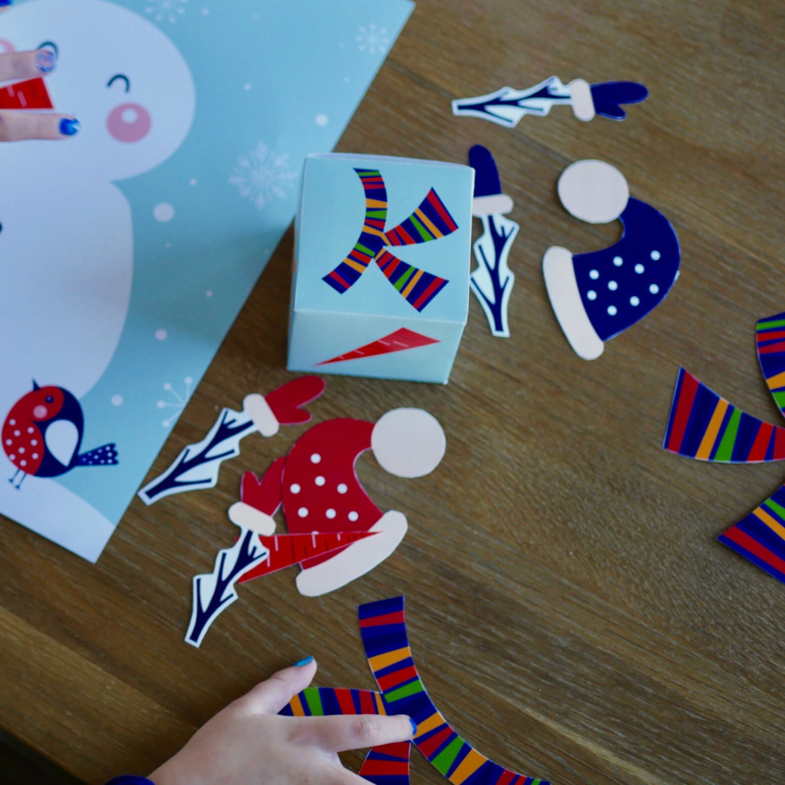 Winter Christmas Party Game Printable: Build A Snowman - Etsy