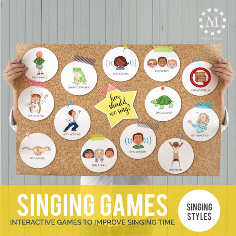 Singing Styles | Singing Time Games for Primary - Etsy