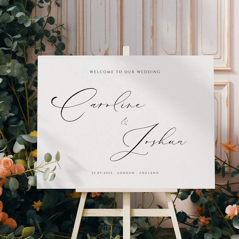 Elegant Wedding Sign - Etsy