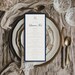Personalizable Guest Menu Template, Modern Script Wedding Dinner Menu ...