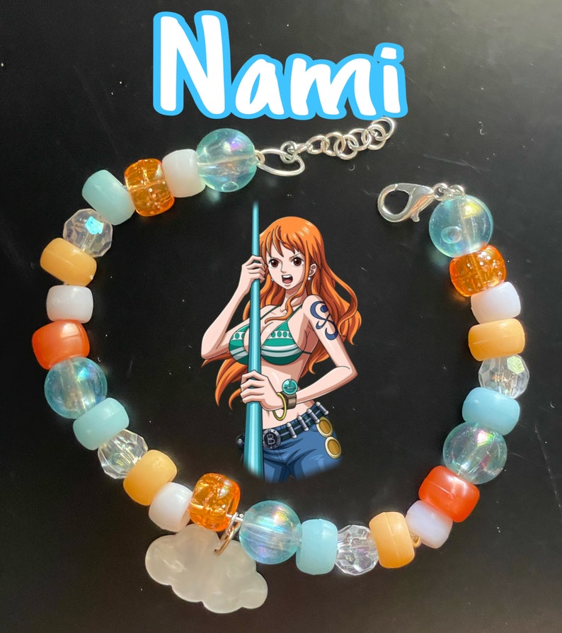 Nami Beaded Bracelet One Piece Anime Bracelet - Etsy