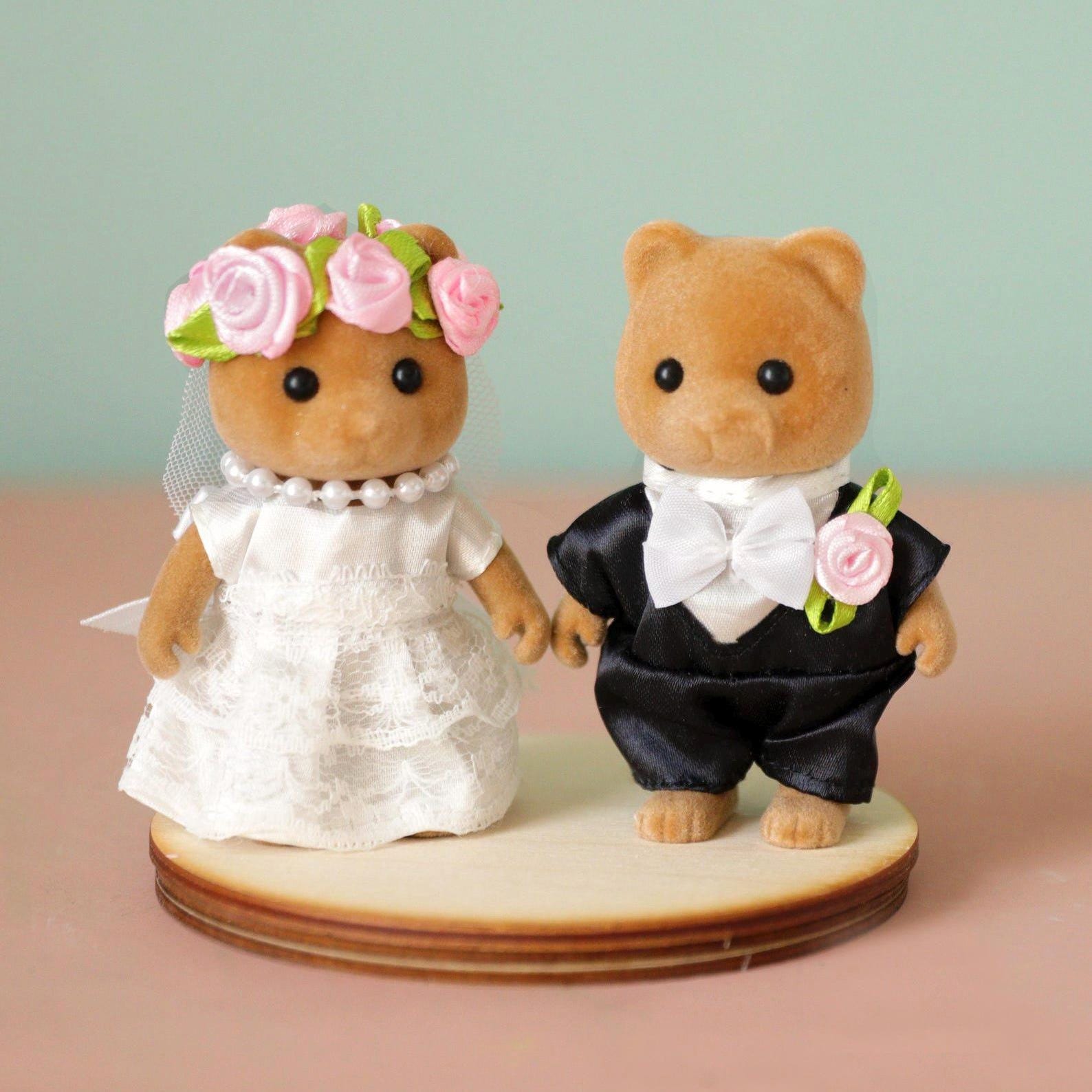 Calico Critter Cake Topper - Brown Bears - Etsy
