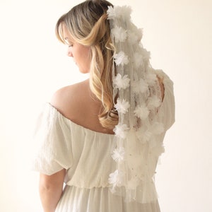 Lace Ribbon Veil Bridal Veil Alternative Boho Bridal Hair - Etsy