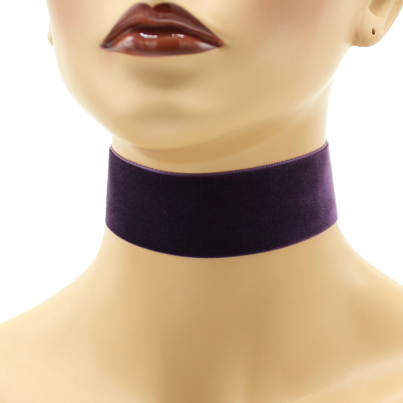 Purple Velvet Choker 1.5 Inch Wide Custom Made Your Length and - Etsy