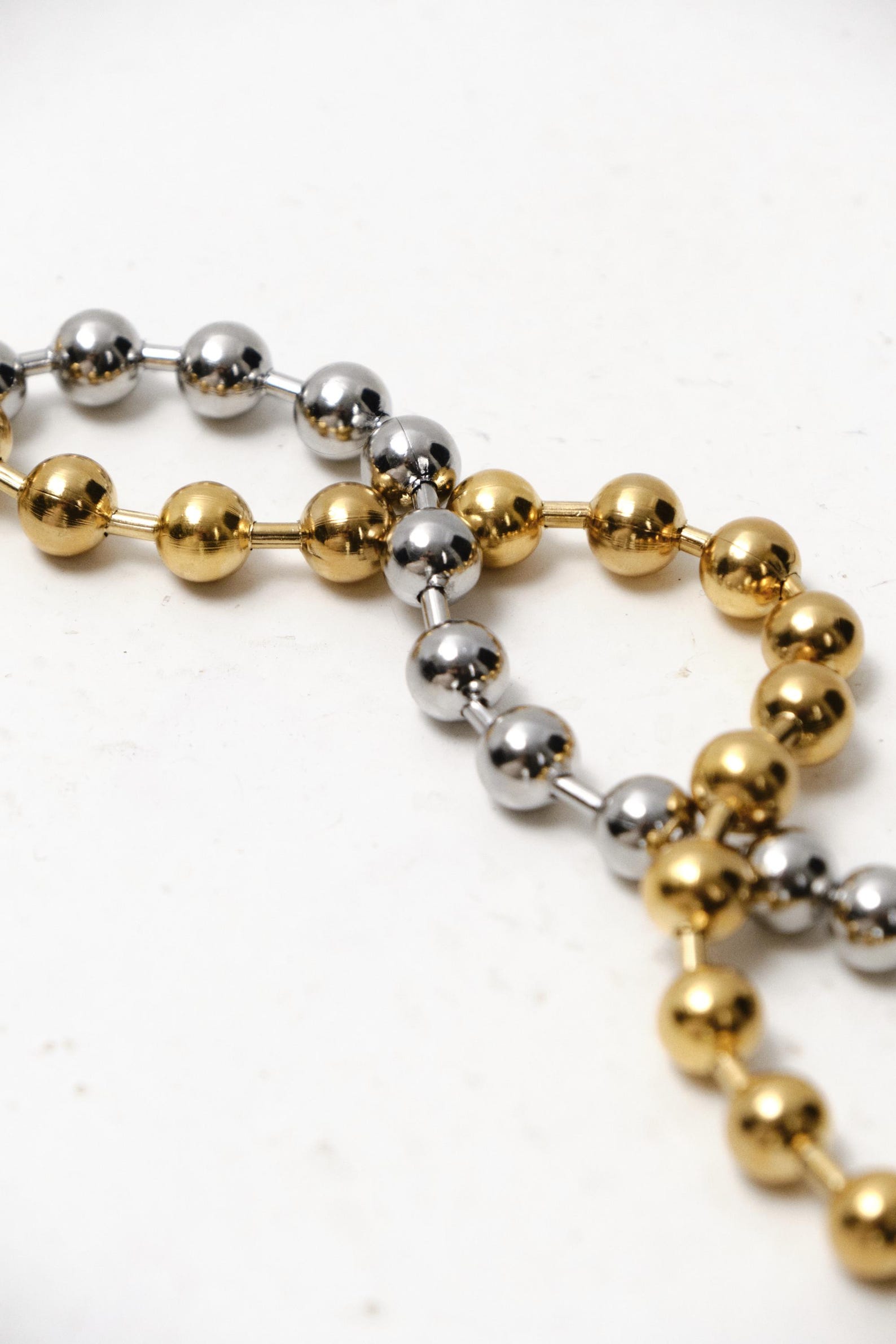 Big Ball Chain Necklace, Oversized Ball Chain Necklace, Stainless Steel ...