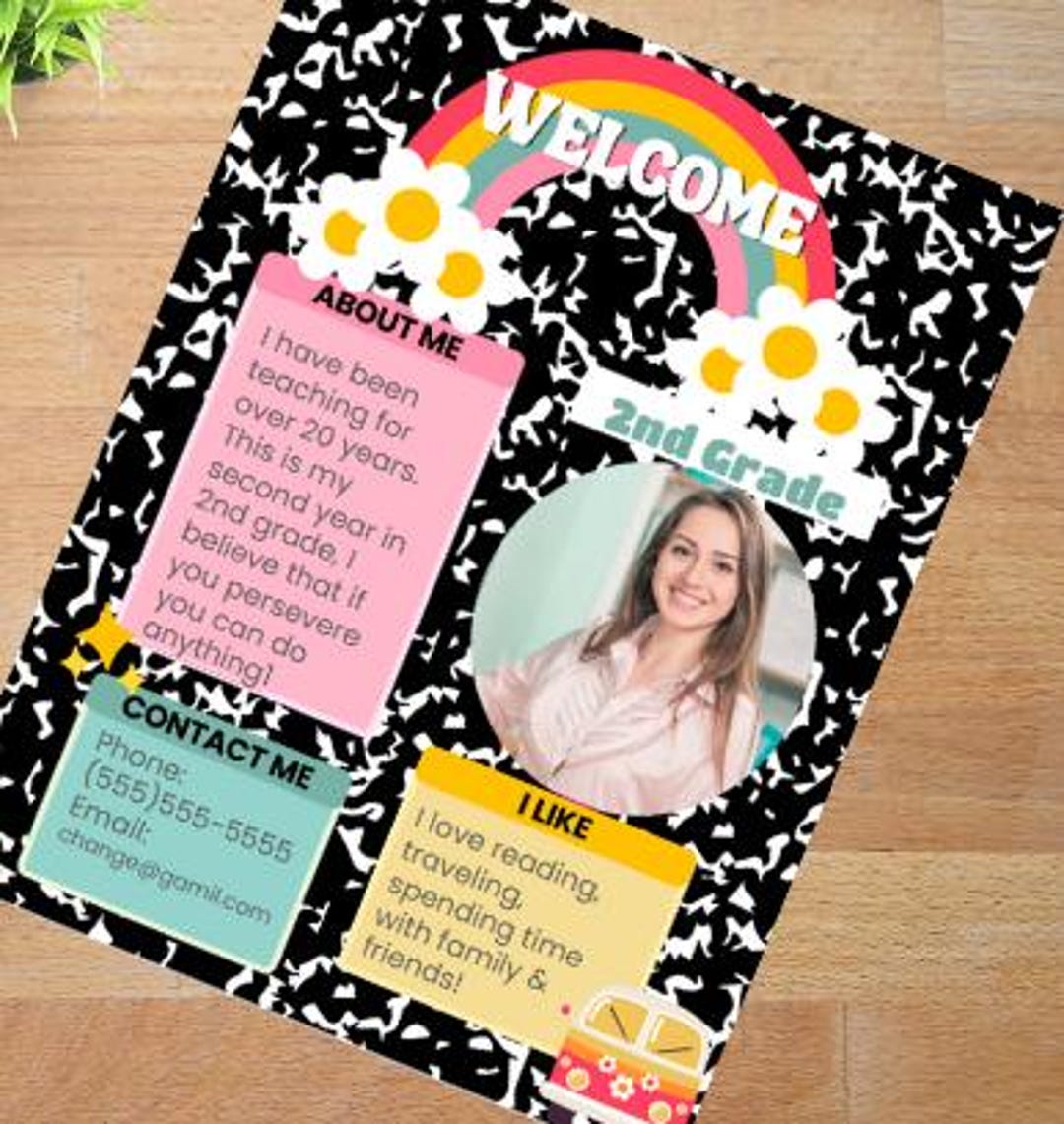 Meet the Teacher Editable Template| Back to School Groovy Retro ...