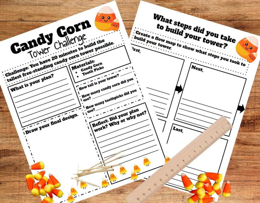 Candy Corn Fall STEM Activity, Classroom STEM Activity, Fun Fall ...