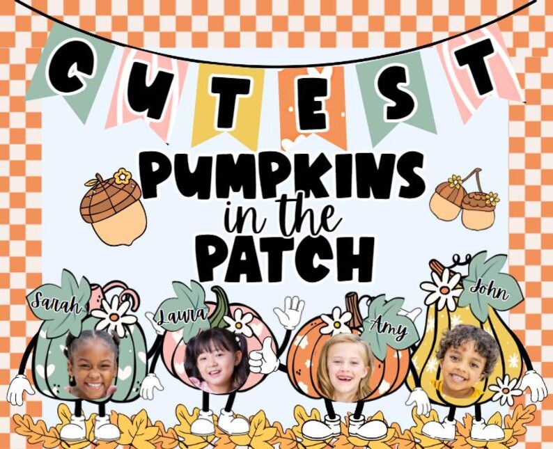 Cutest Pumpkins in the Patch Bulletin Board Set Fall Classroom Bulletin ...