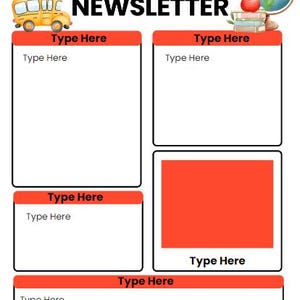 Year Long Editable Class Newsletter Back to School Teacher Fillable ...