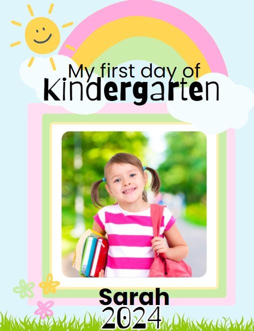 Back to School Cute Rainbow Meet the Teacher, Class Newsletter, Happy ...