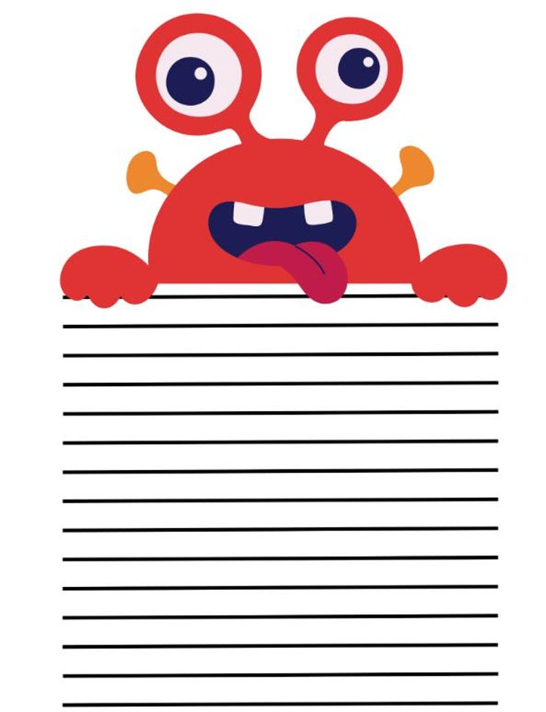 Monster Writing Halloween Theme Bulletin Board Set Digital Download ...