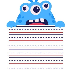 Monster Writing Halloween Theme Bulletin Board Set Digital Download ...