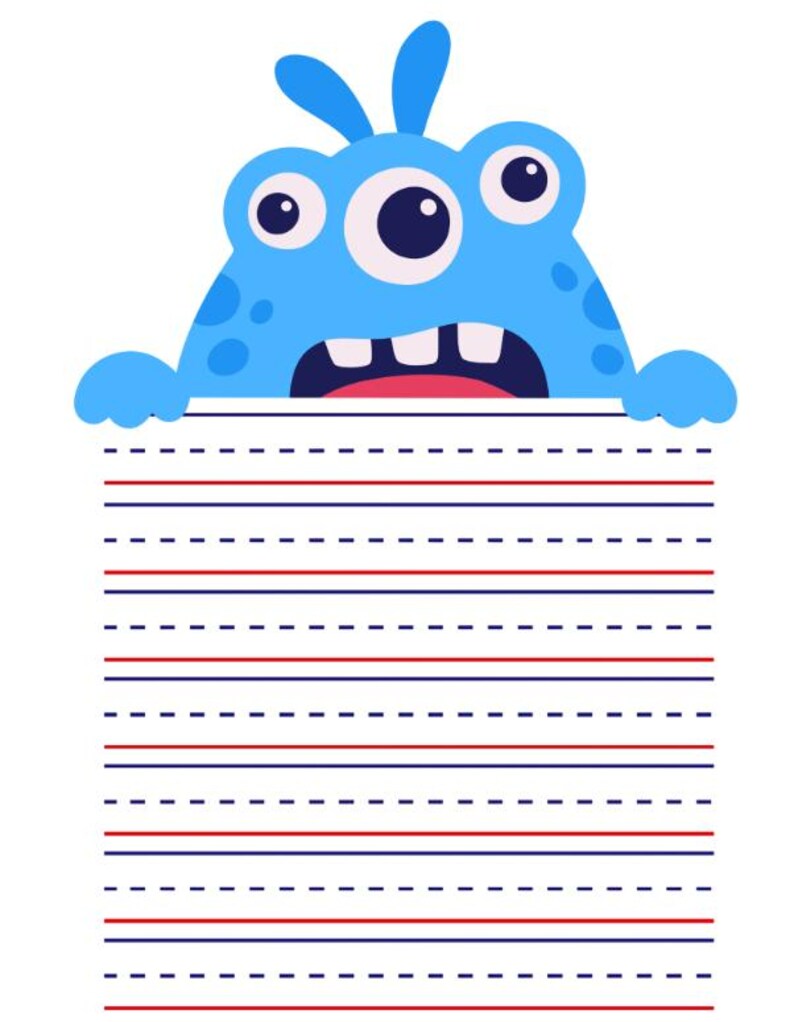 Monster Writing Halloween Theme Bulletin Board Set Digital Download ...