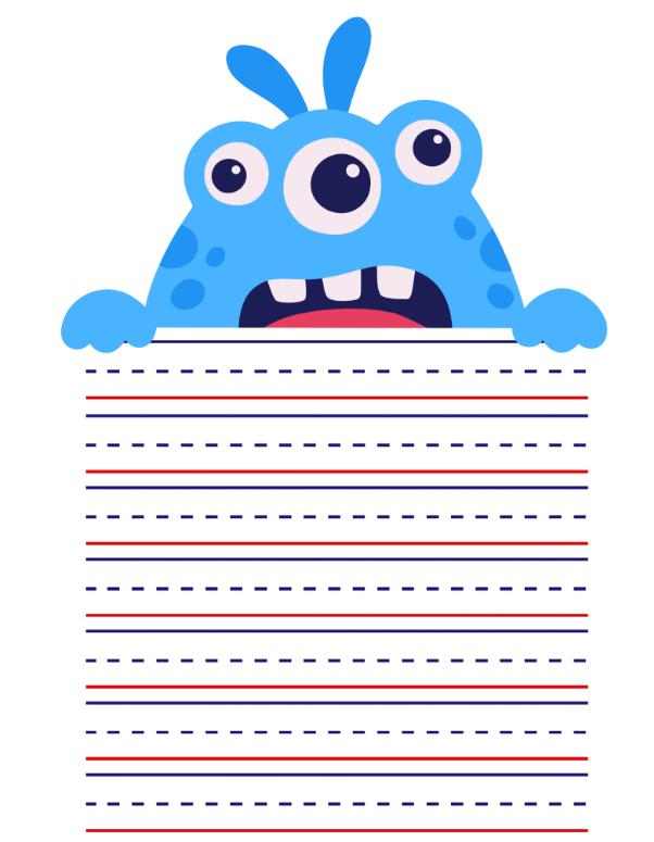 Monster Writing Halloween Theme Bulletin Board Set Digital Download ...