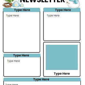 Year Long Editable Class Newsletter Back to School Teacher Fillable ...