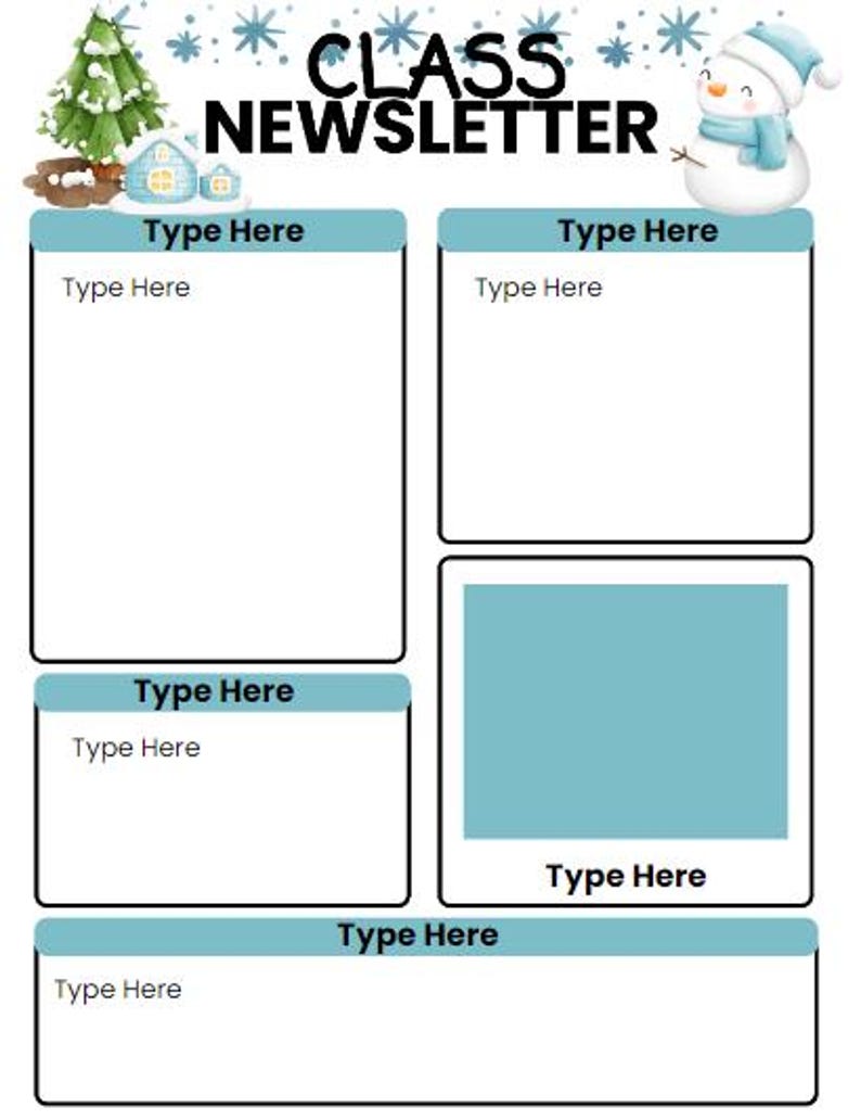 Year Long Editable Class Newsletter Back to School Teacher Fillable ...