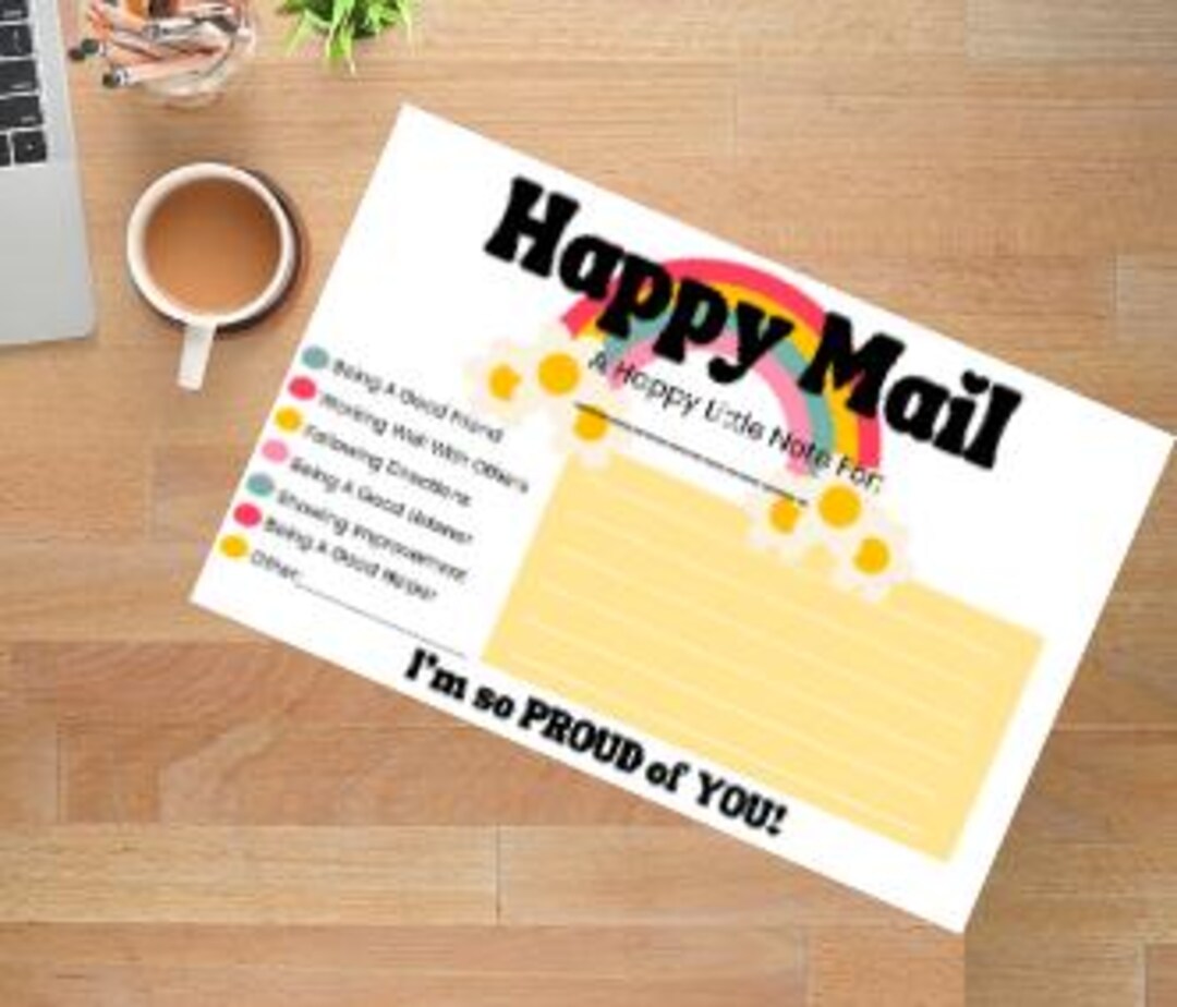 Groovy Teacher Happy Mail Back to School Positive Reinforcement First ...
