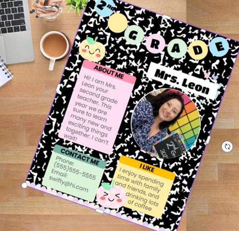 Back to School Swifty Meet the Teacher Digital Download Google Slides ...