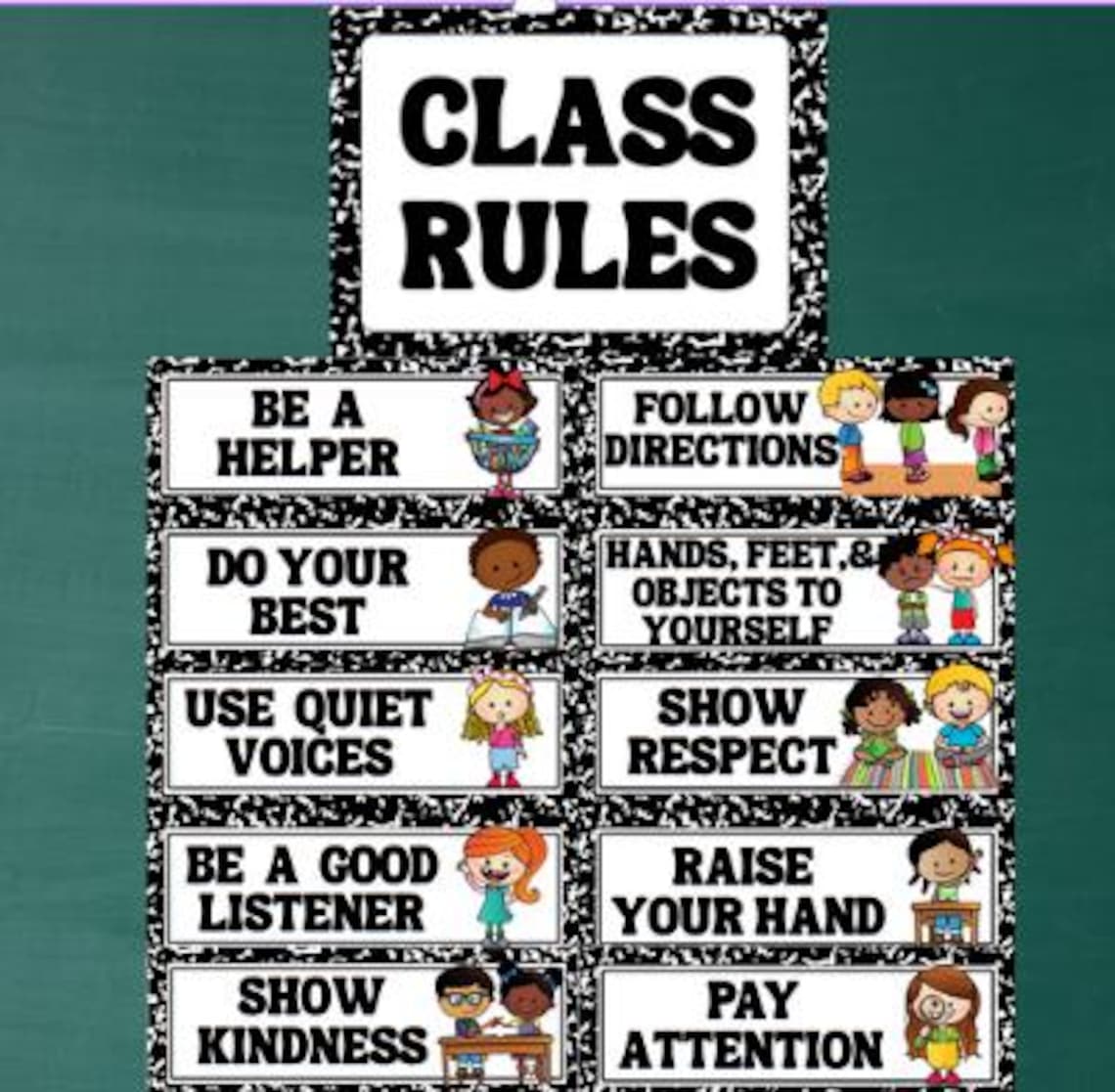 Classroom Rules Composition Theme Classroom Management Bulletin Board ...