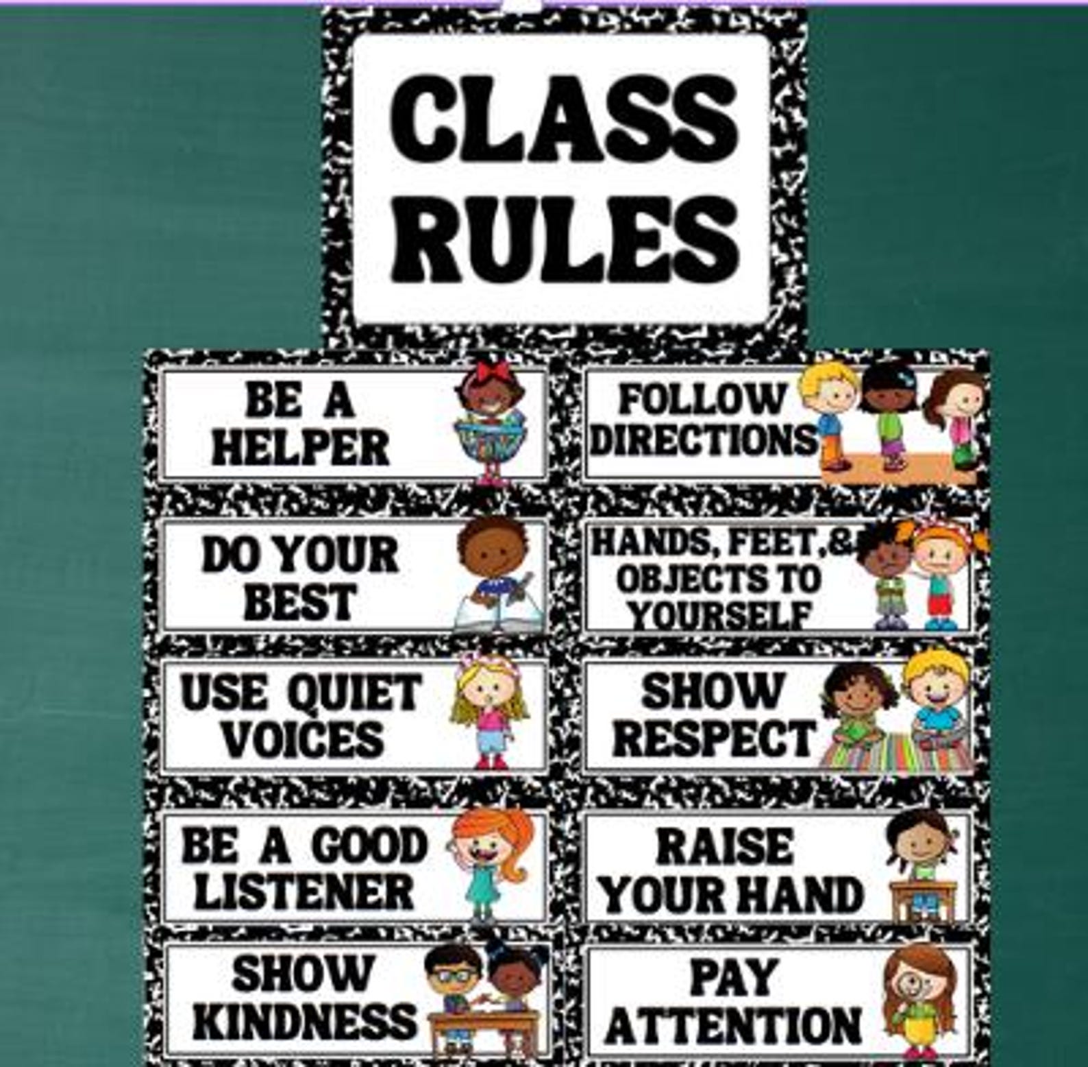 Classroom Rules Composition Theme Classroom Management Bulletin Board ...