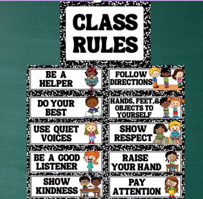 Classroom Rules Composition Theme Classroom Management Bulletin Board ...