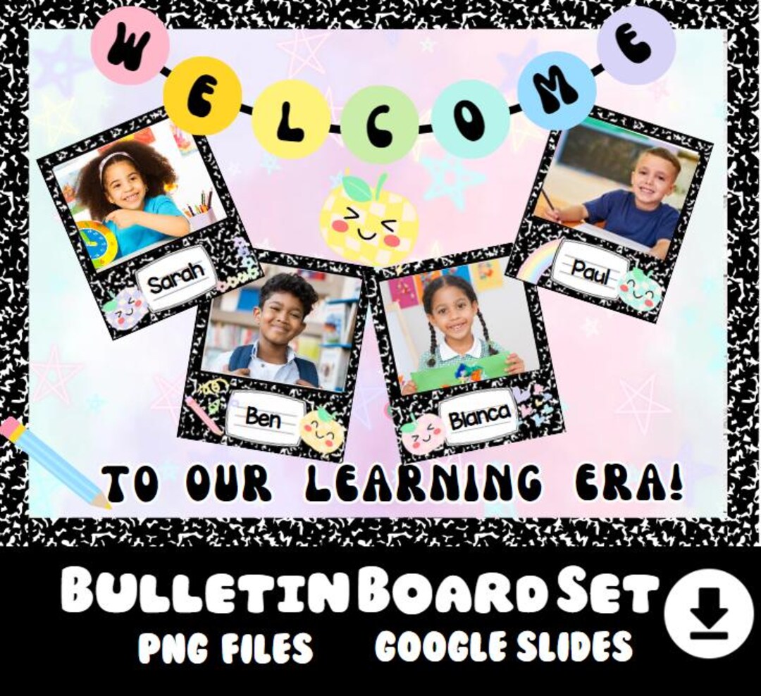 Swifty Era Back to School Composition Theme Bulletin Board Set ...